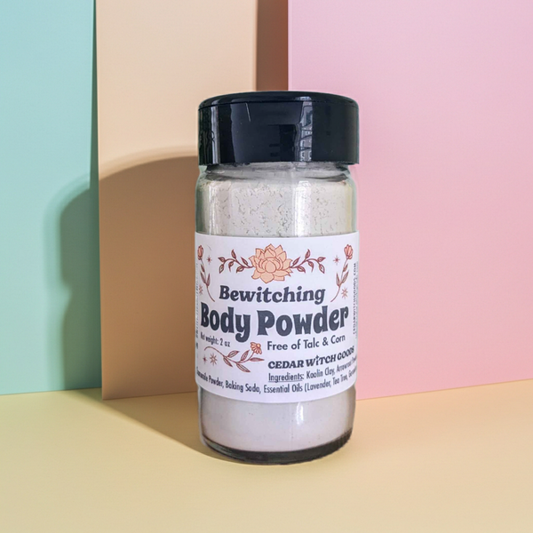 Talc Free Powder | Natural Body Powder | Cedar Witch Goods